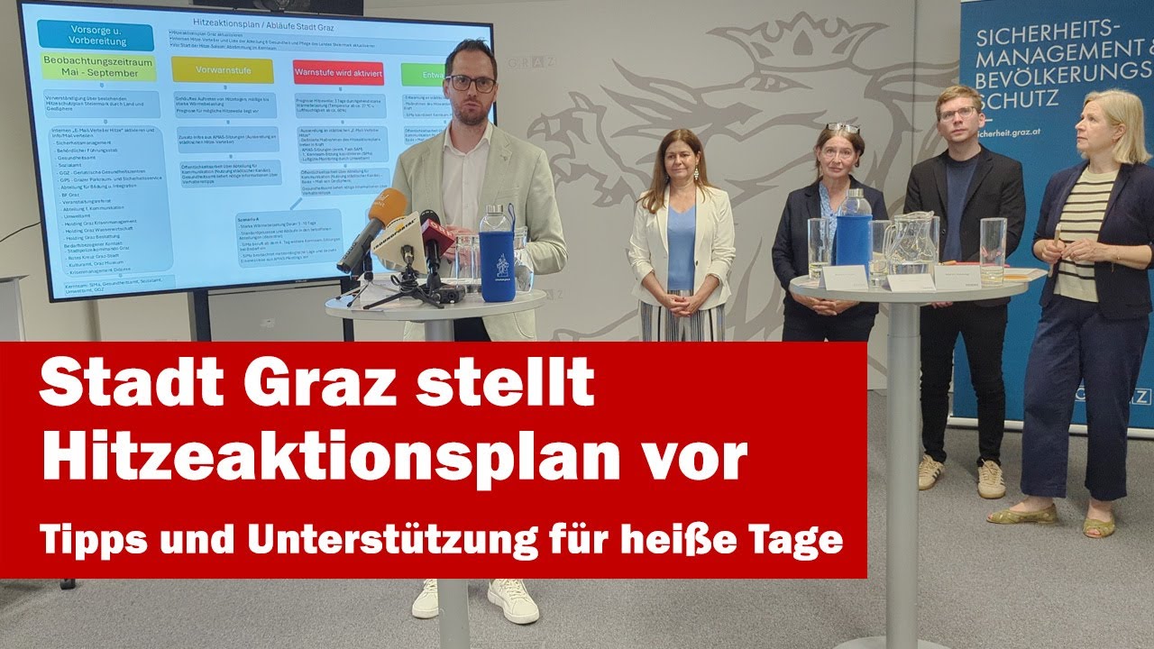 Graz stellt Hitzeaktionsplan vor